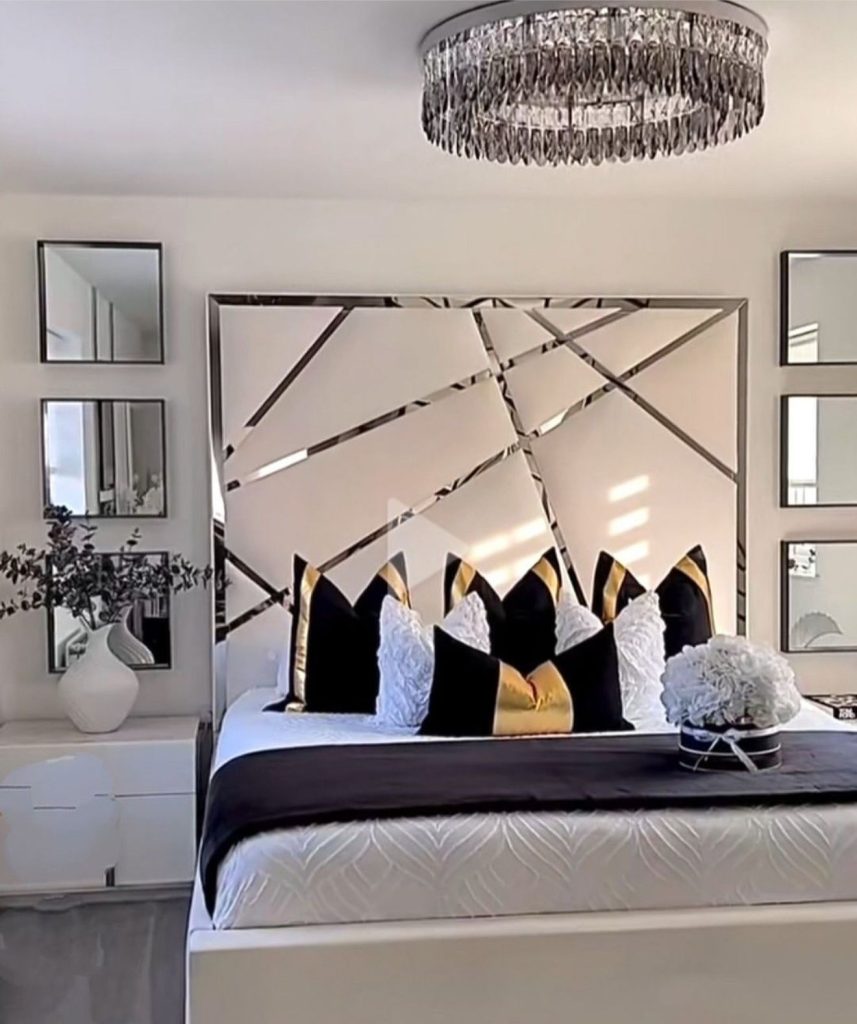 Olivia Mirrored Headboard – Willow Interior Designs – Furniture Store